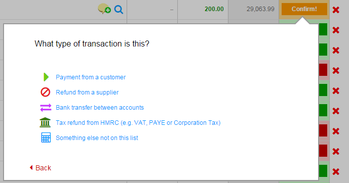 Bank Tagging - Manually tag vs confirm - support - QuickFile