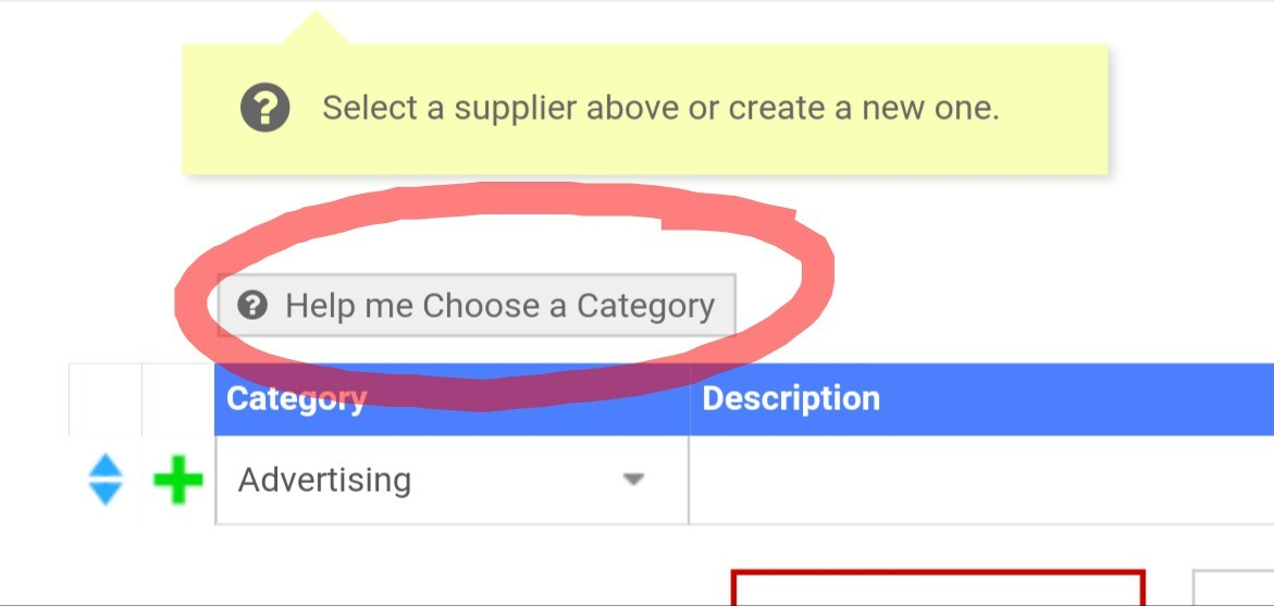 Help me Choose a Category in Receipt Hub - Implemented Features - QuickFile