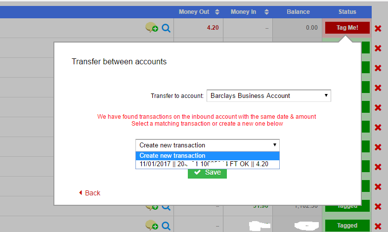 Transfers between bank and Stripe - support - QuickFile