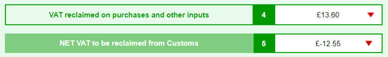VAT return Box 5 is negative number - support - QuickFile